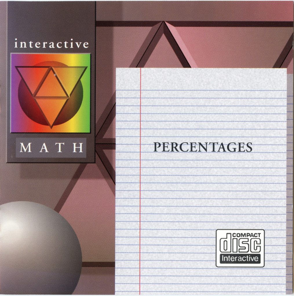 interactive maths percentages front cover – The World of CD-i