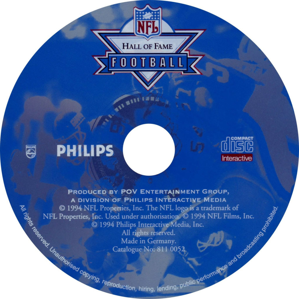 NFL – Hall Of Fame Football CD – The World of CD-i